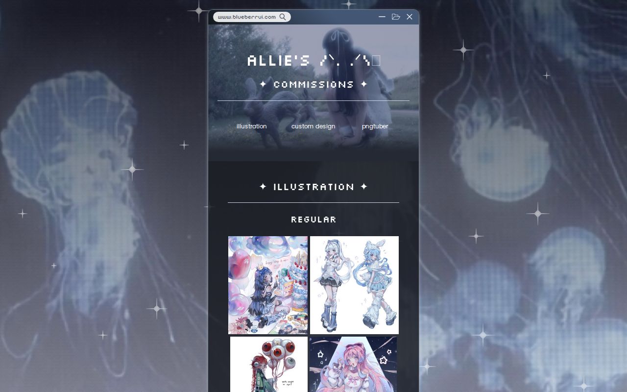 Allie’s carrd ૮꒰ ˶• ༝ •˶꒱ა ♡ !! Pricing